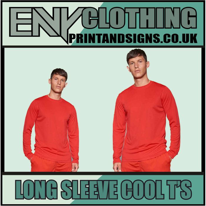 Long Sleeve Wicking Cool T-shirt | Envy Print and Signs